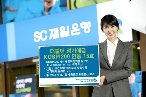 SC제일은행, '더불어 정기예금 KOSPI200 연동 15호' 판매